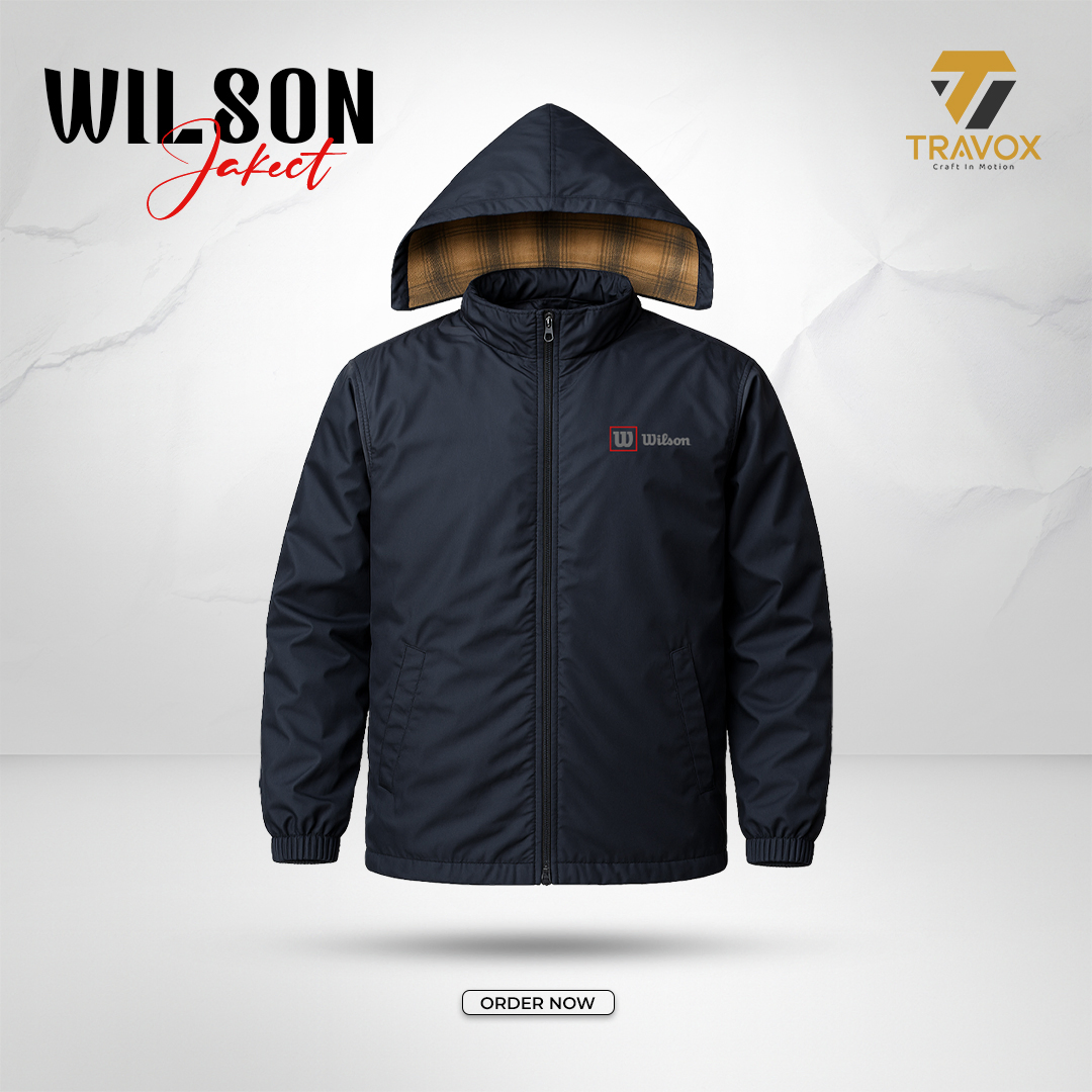 Wilson Padded Jacket-Black - Travox.Shop